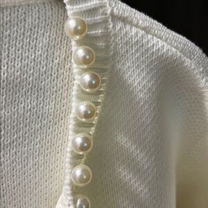 Commense | Sweaters | Nwt Revolve Luxury Lovers Commense Pearl Trim ...